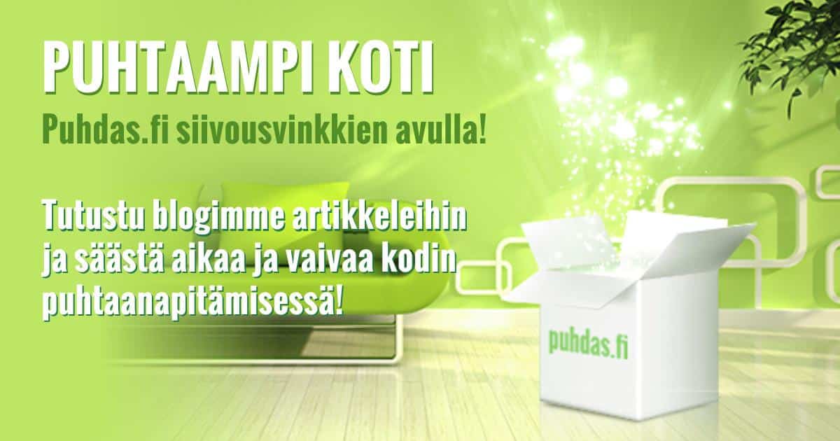 Puhdas.fi - Siivousvinkit juttusarja alkaa! - Puhdas.fi